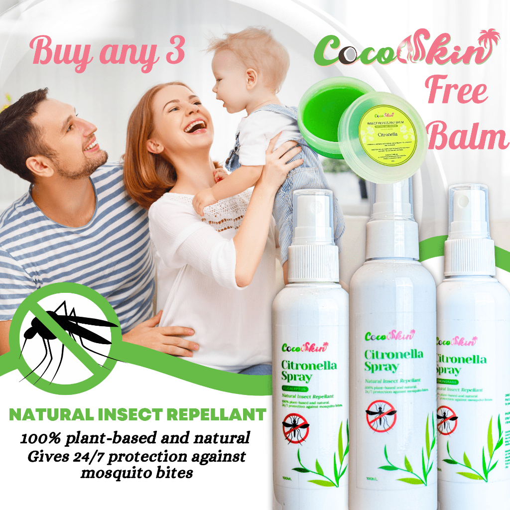 CocoSkin DEET Free Natural Citronella Insect Repellant Spray for ...