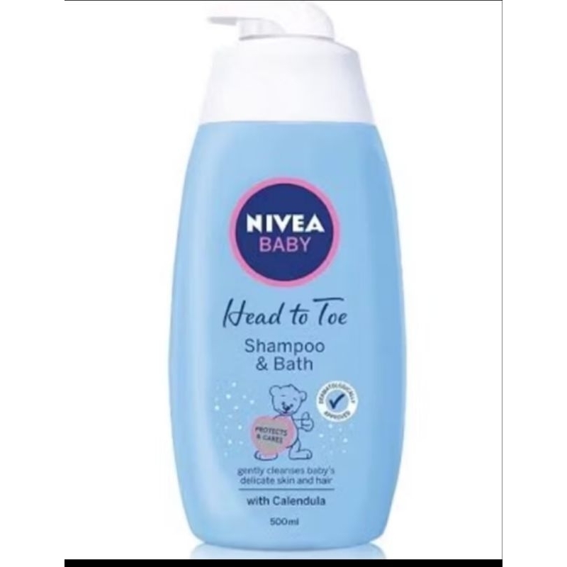 NIvea Baby Head to toe shampoo&bath wash with Calendula 500ml | Shopee Philippines
