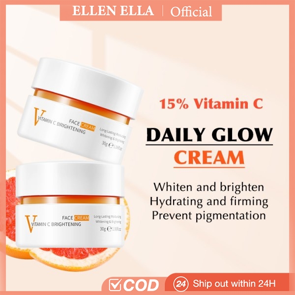Ellen Ella Vitamin C Whitening Cream for Face 30g Day Cream Freckles ...