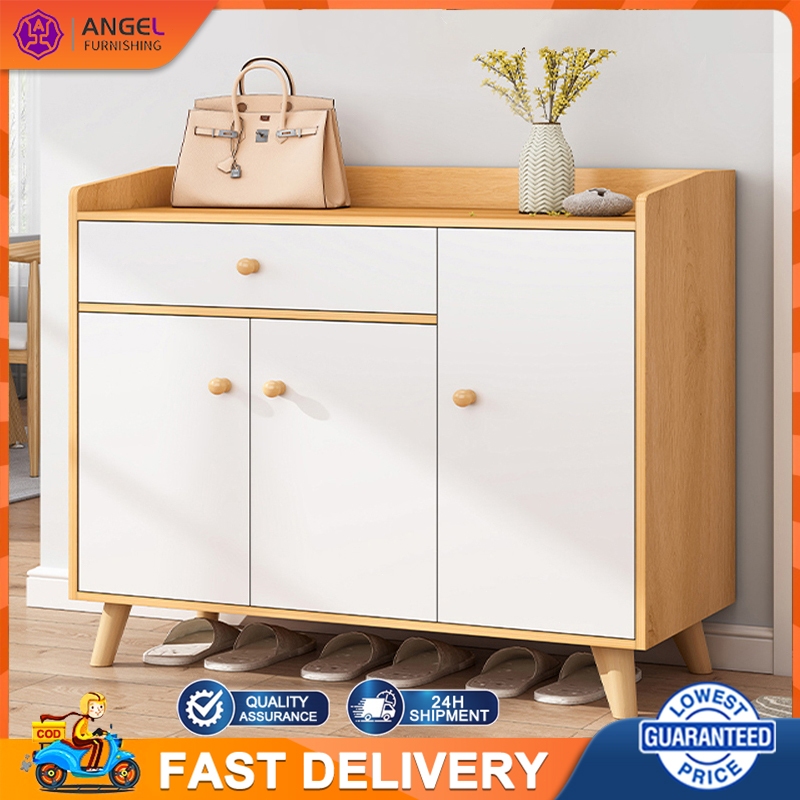 Multi Layers Fashion Wood Shoe Cabinet Large Capacity Hall Storage ...