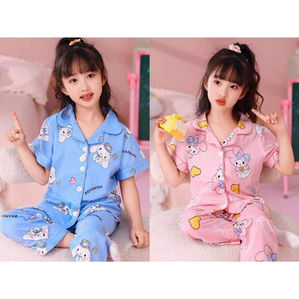 QHLQ.PH Cute Pajama Terno Set Shortsleeve Sleepwear Cotton for Kids ...