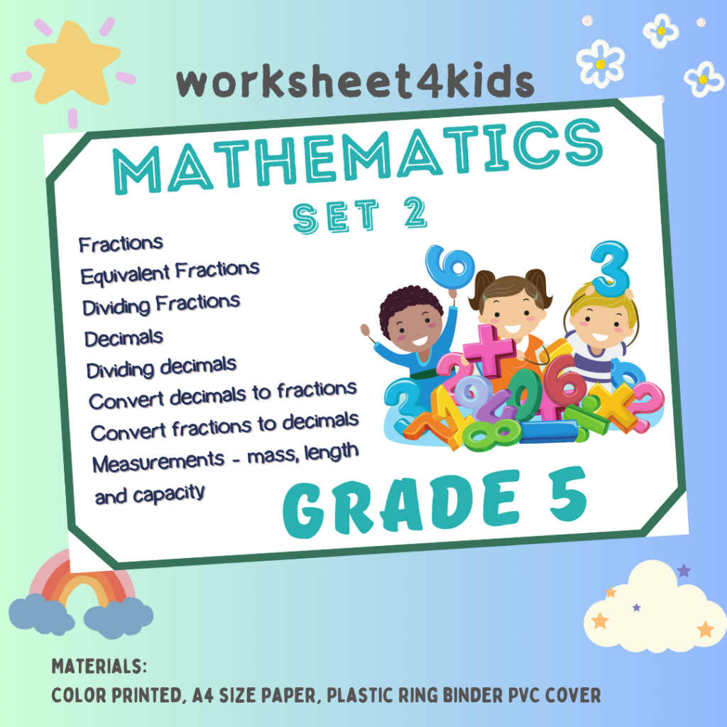 76, PAGES Mathematics Set 2 Grade 5 (2 pages per sheet) | Shopee ...
