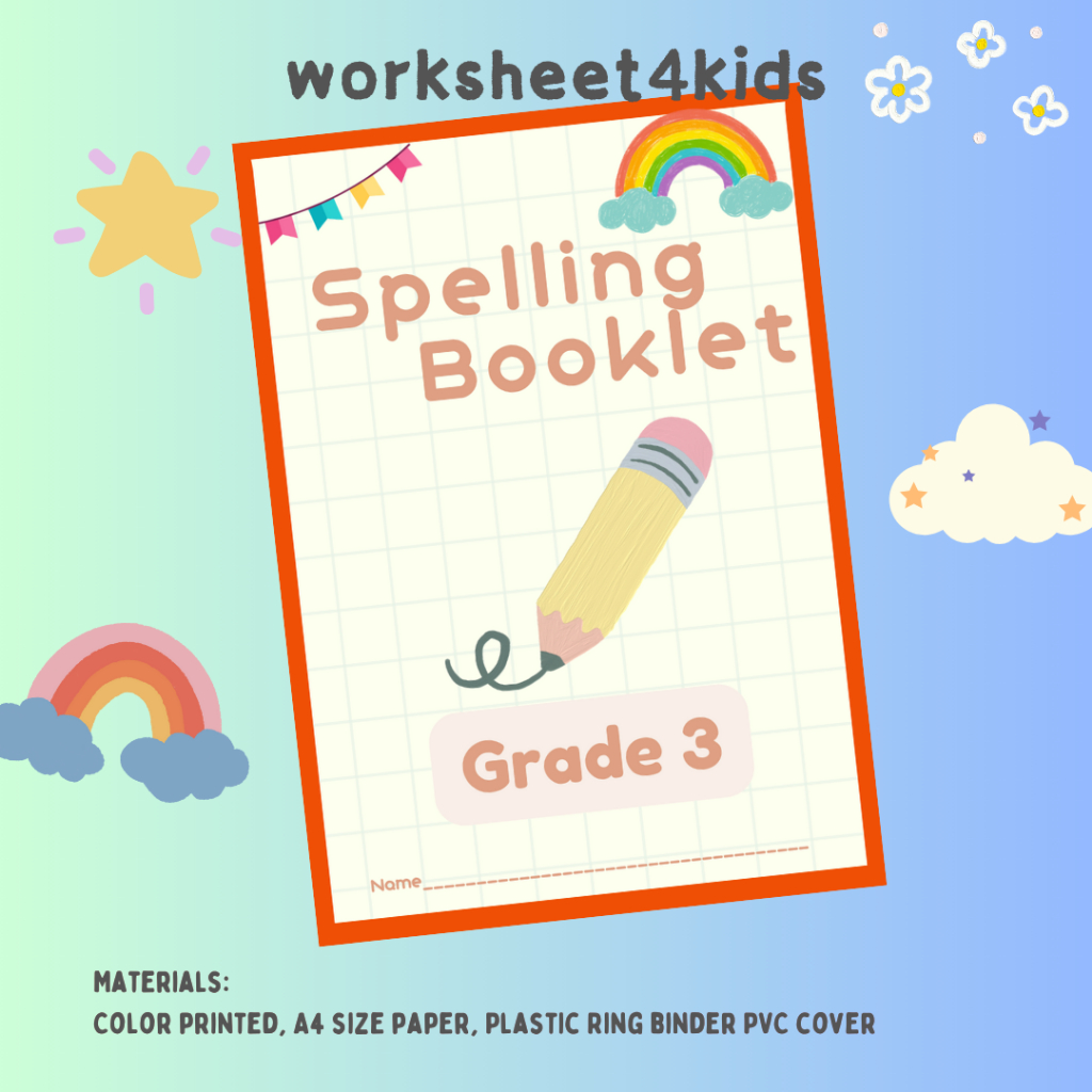 56, PAGES GRADE 3 LEARN TO SPELLING WORKBOOK (2 PAGES PER SHEET ...