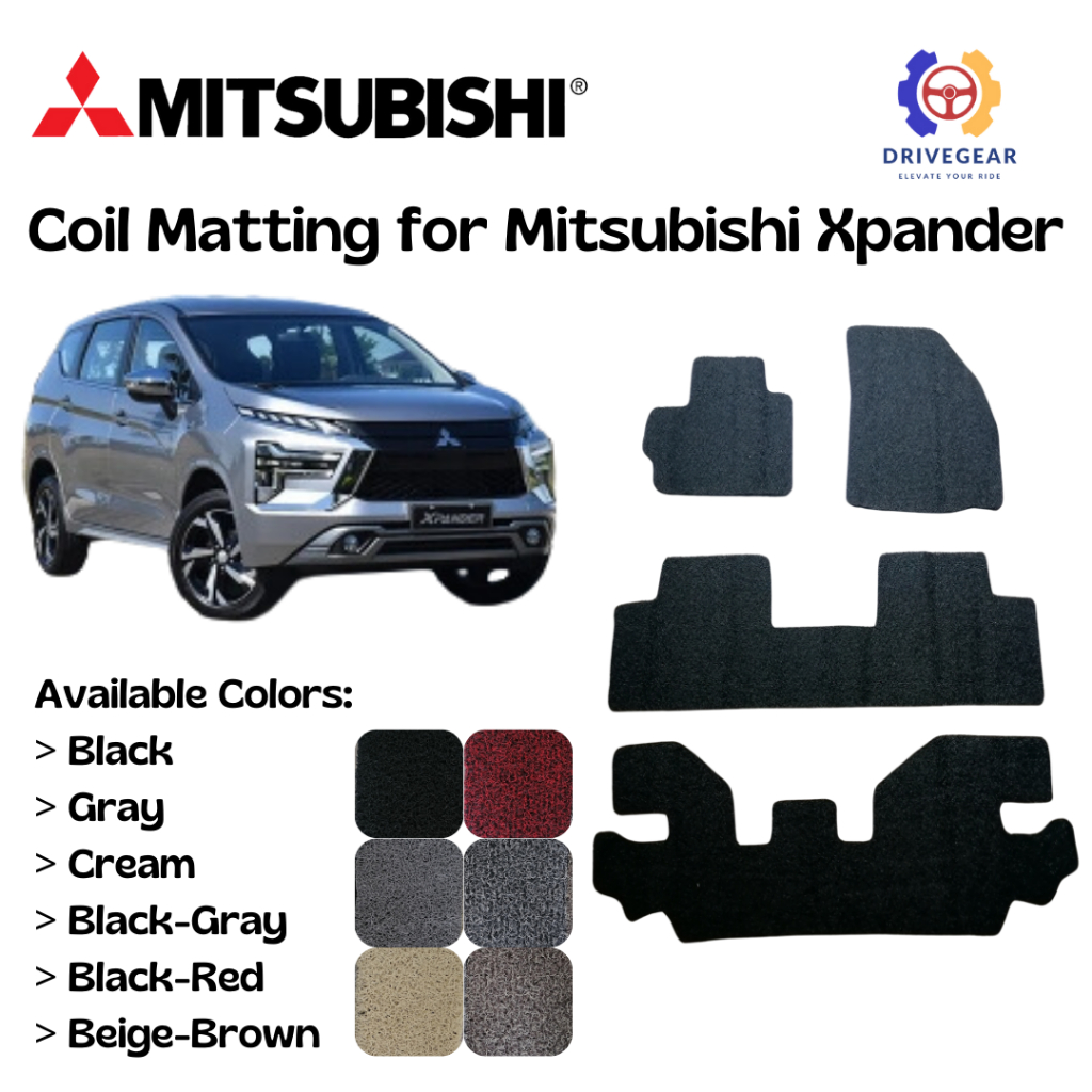 Mitsubishi Xpander PVC Coil Car Matting with Anti-Slip Spikes | Shopee ...
