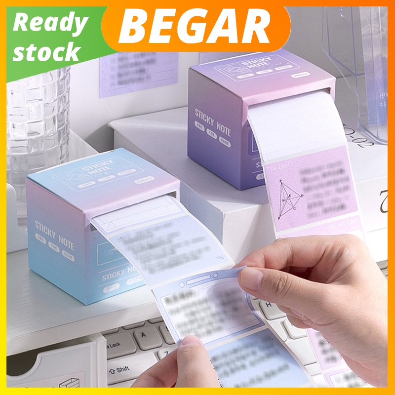 256PCS Sticky Notes Box Pull-out Self-Adhesive Index Labels Tabs Memo ...