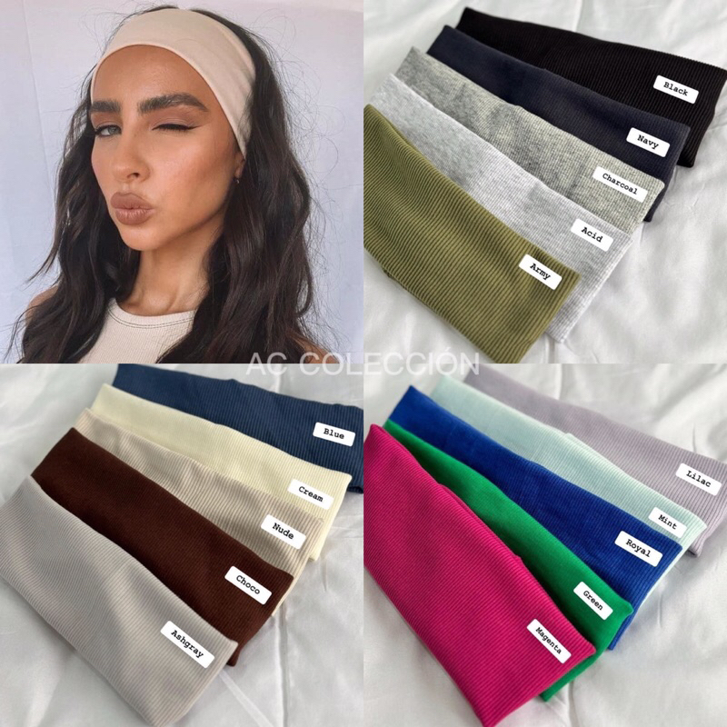 ANDREA Y2K Turban Solid Thick Knitted Head Band | Shopee Philippines