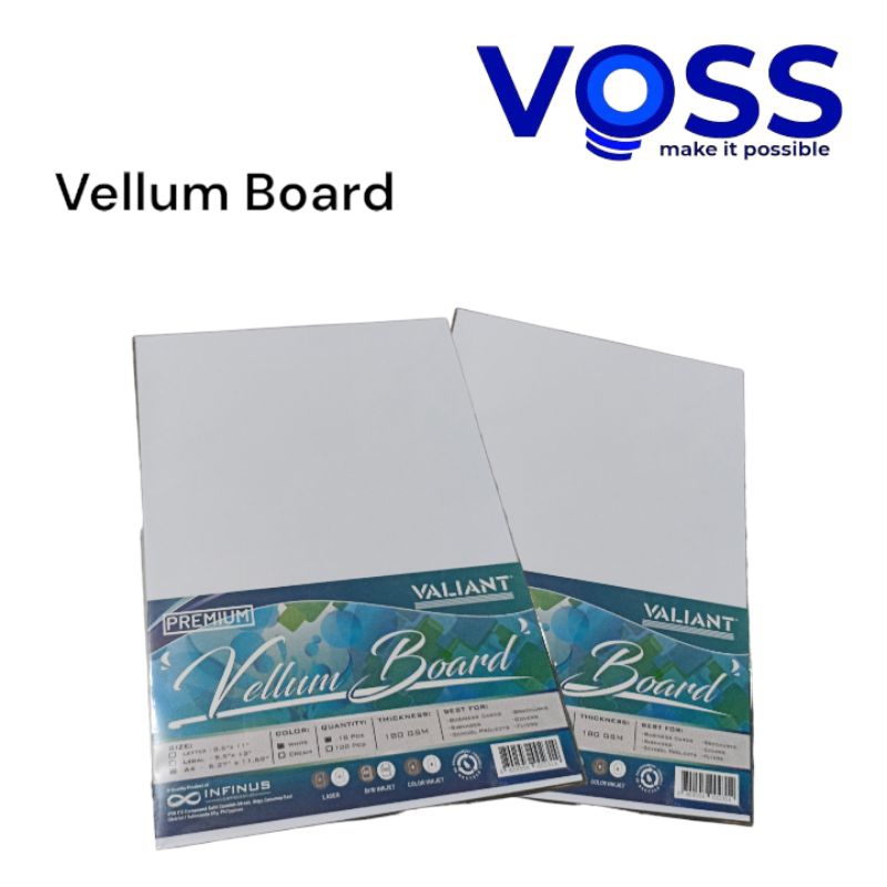 Valiant Vellum Board 180gsm A4 High Quality Boards/Special Paper ...