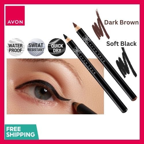 Avon Ultra Luxury Black & Brown Waterproof Eye Liner Pencil: Long ...