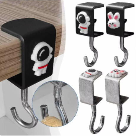 Student Backpack Desktop Storage Hook Office Desktop Edge Hanging Bag ...