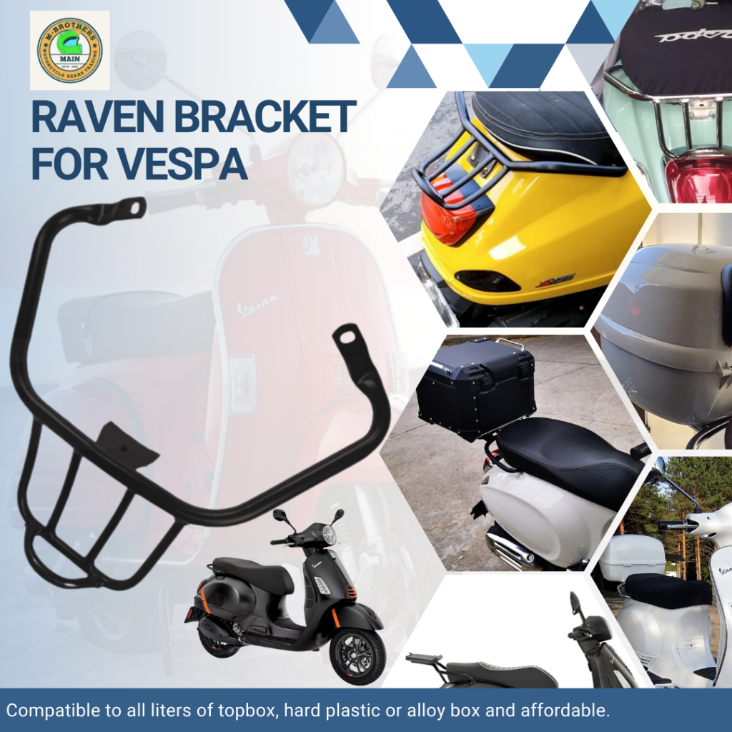 Raven Bracket for Vespa Compatible for all kind of topbox | Shopee ...