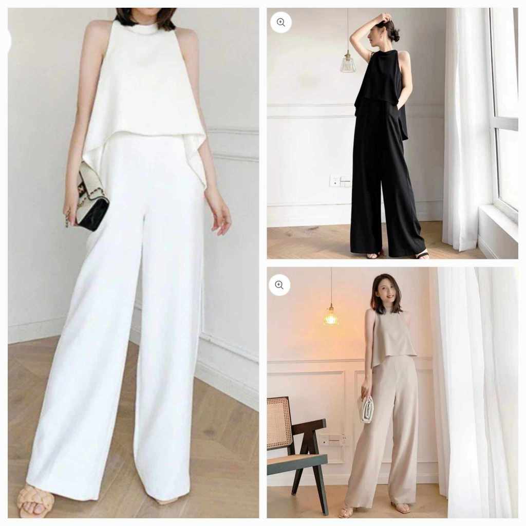 Guia Casual Classy Chic Elegant Plain Sleeveless Top and High Waist ...