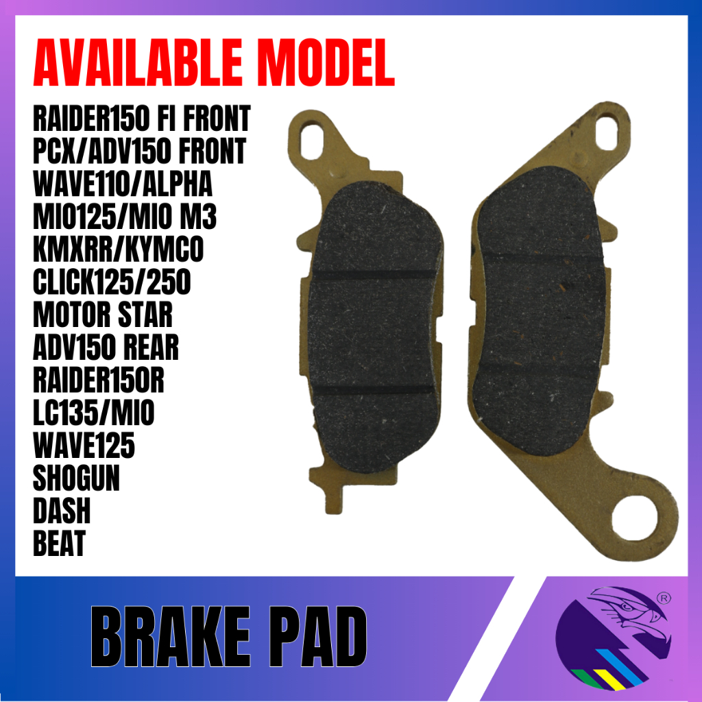 OTAKA MOTORCYCLE BRAKE PAD BEAT SHOGUN DASH RAIDER150R RUSI150/250 ...