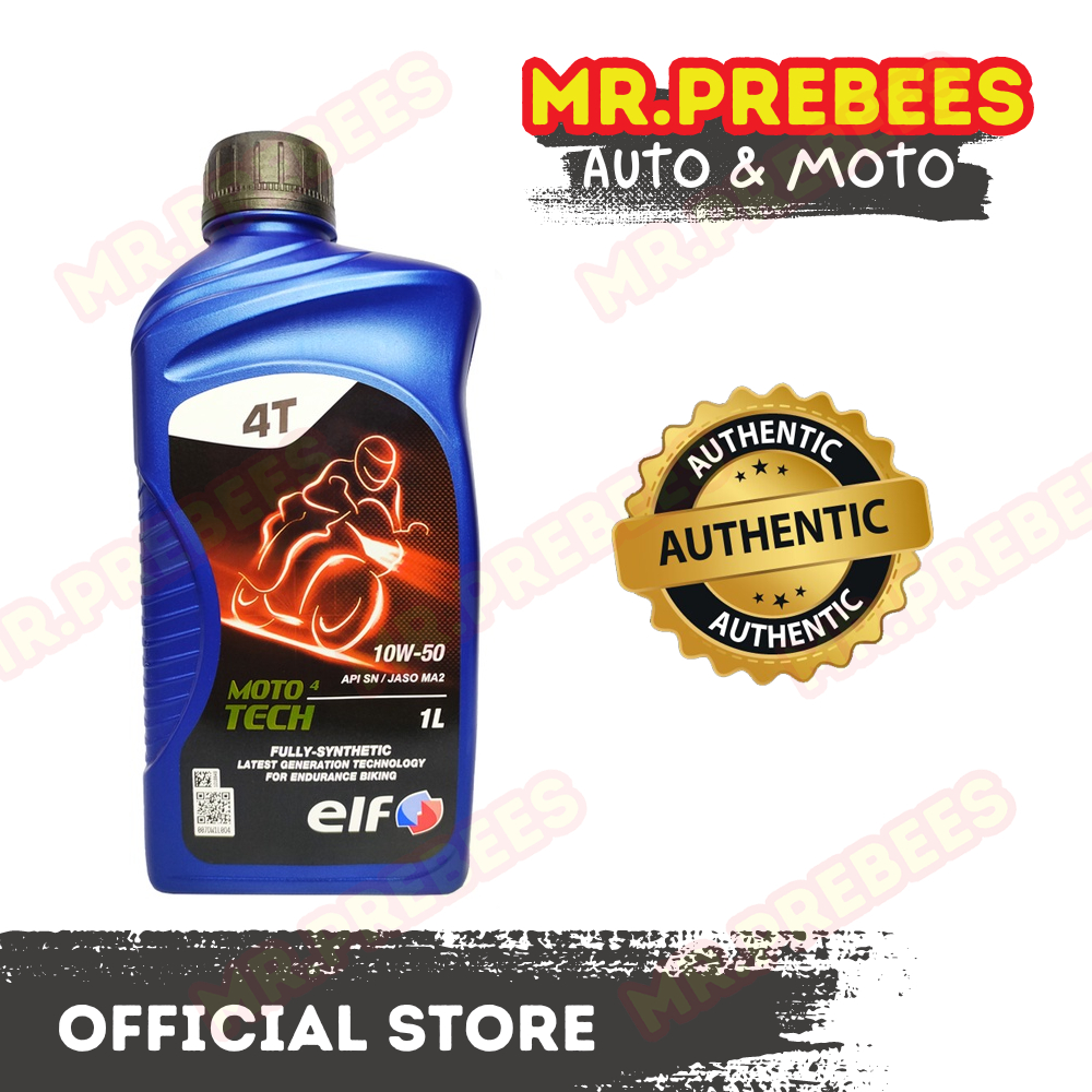 ELF Moto Tech 4T 10W-50 - Fully Synthetic 1L | Shopee Philippines