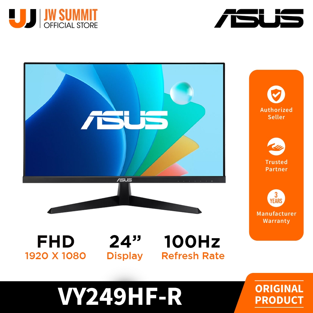 Asus VY249HF-R 24" FHD IPS Technology 1ms 100Hz Adaptive Sync Eye Care ...