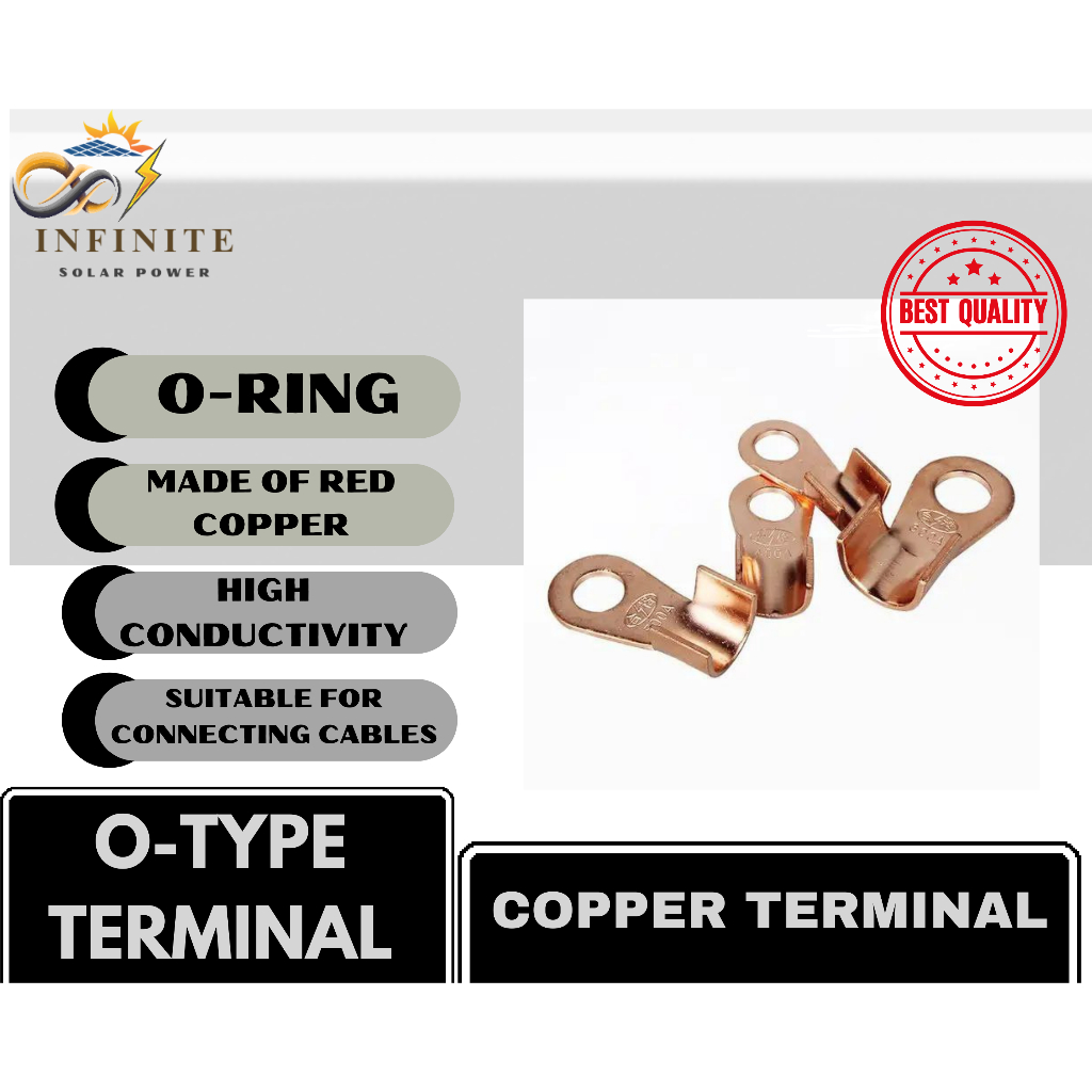 1PC Copper Terminal OT 150A 200A 300A 400A 500A 600A Series Connector Copper Nose Ring Solar ...