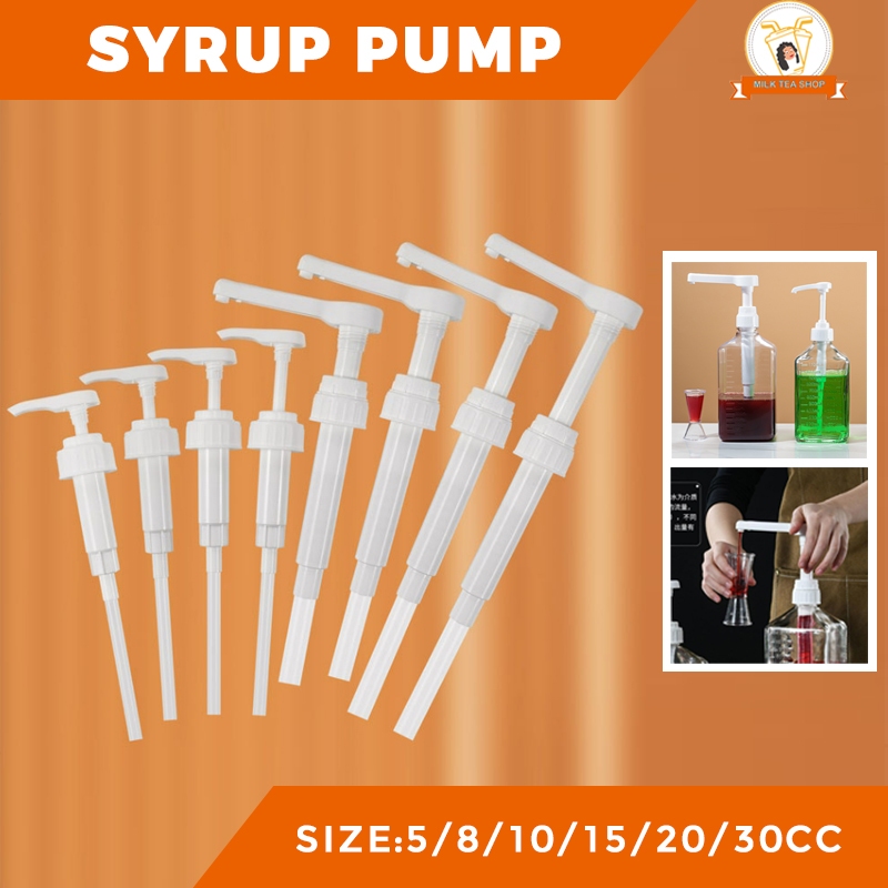 Dispenser Syrup Pumps Milk Tea Syrup Pump Bottle Press Pump Liquid Pump 5cc/8cc/10cc/15cc/20cc ...