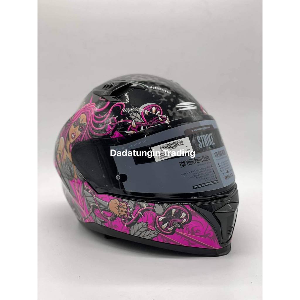 Spyder Strike Dual Visor Full Face Helmet Vixen Series (Free Clear ...