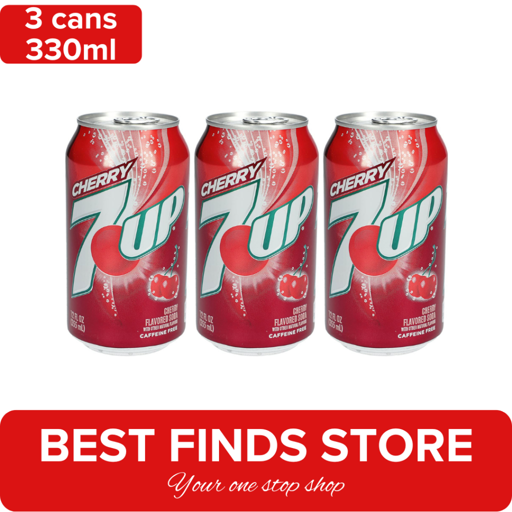 7UP Cherry Flavored Soda, 12 Fl Oz - Pack of 3 | Shopee Philippines