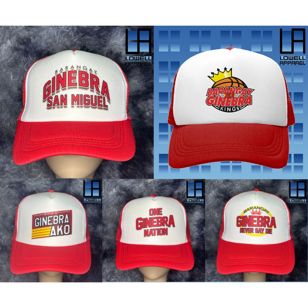 Barangay Ginebra San Miguel PBA Basketball Sports Baseball Mesh Cap ...