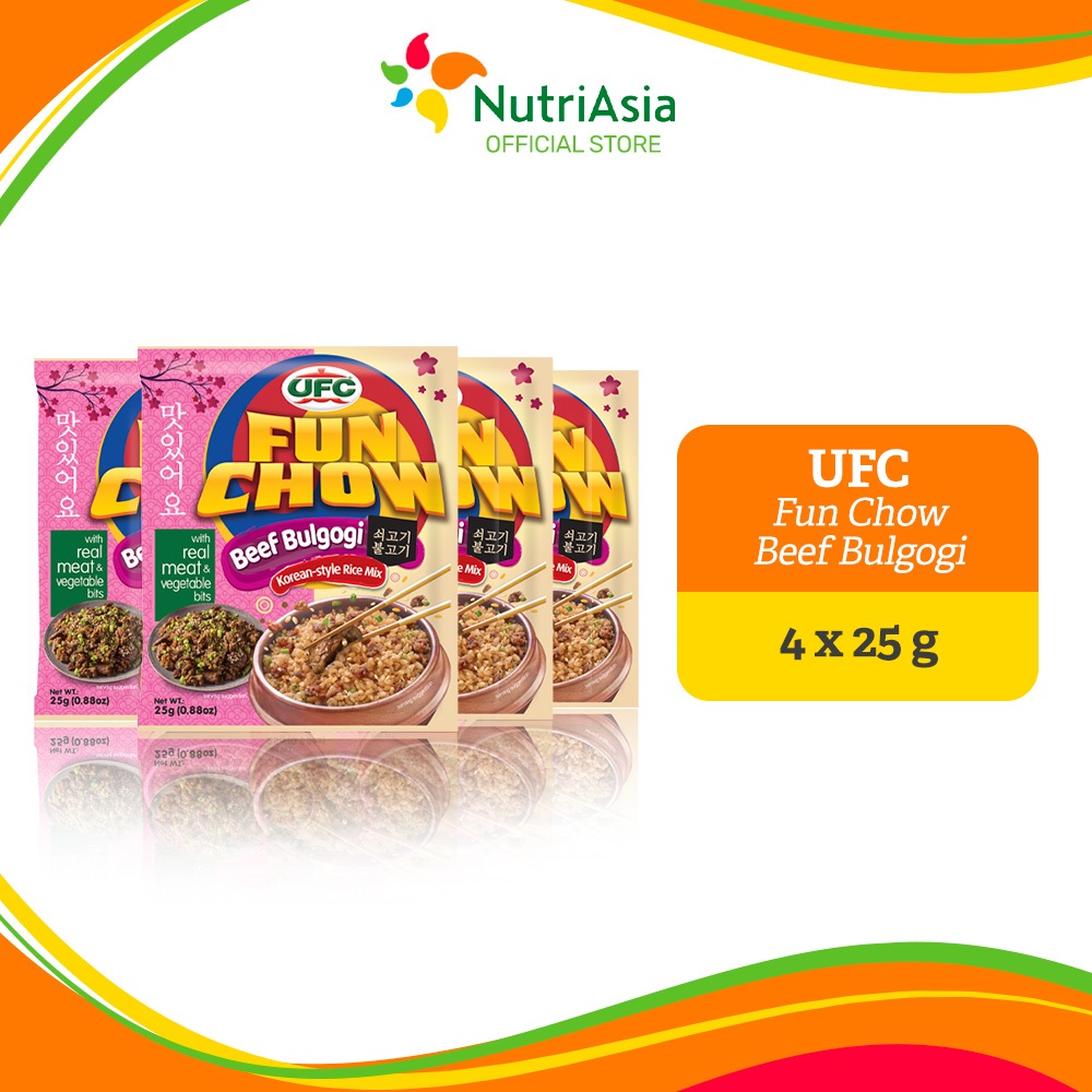 UFC Fun Chow Korean-Style Rice Mix Bulgogi 25g Bundle of 4 | Shopee ...