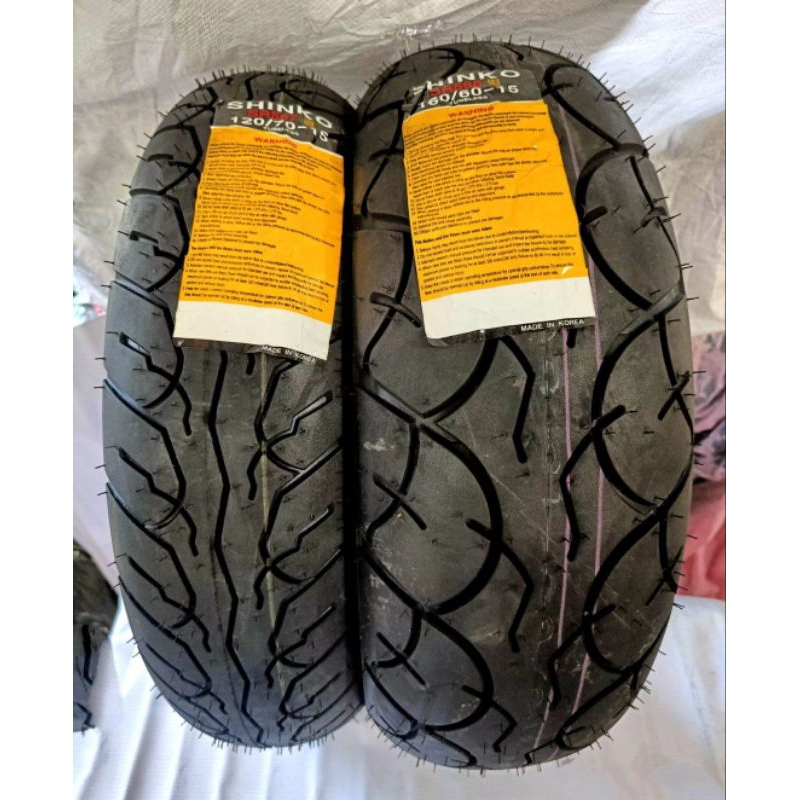 TMAX 560 tire 160/70-15 or 120/70-15 forSR567 SHINKO MADE IN KOREA ...