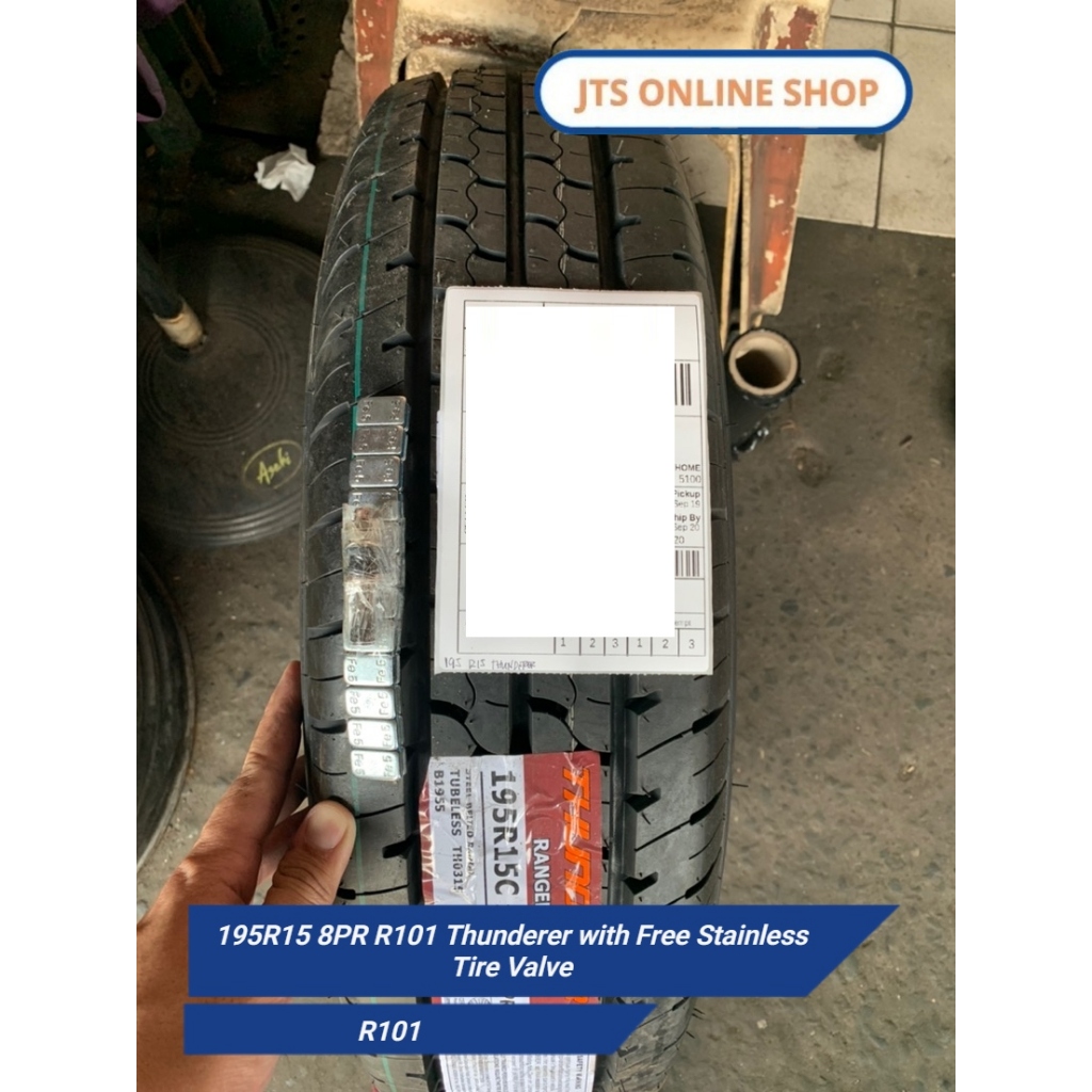 195R15 8PR R101 Thunderer with Free Stainless Tire Valve | Shopee ...
