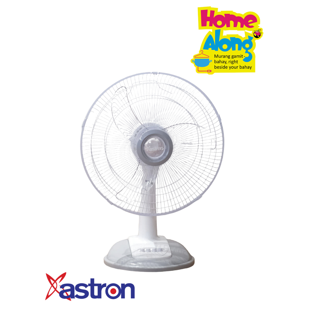 Astron Beetle 16" Desk Fan (Gray) with Transparent Banana Blade and 50W ...