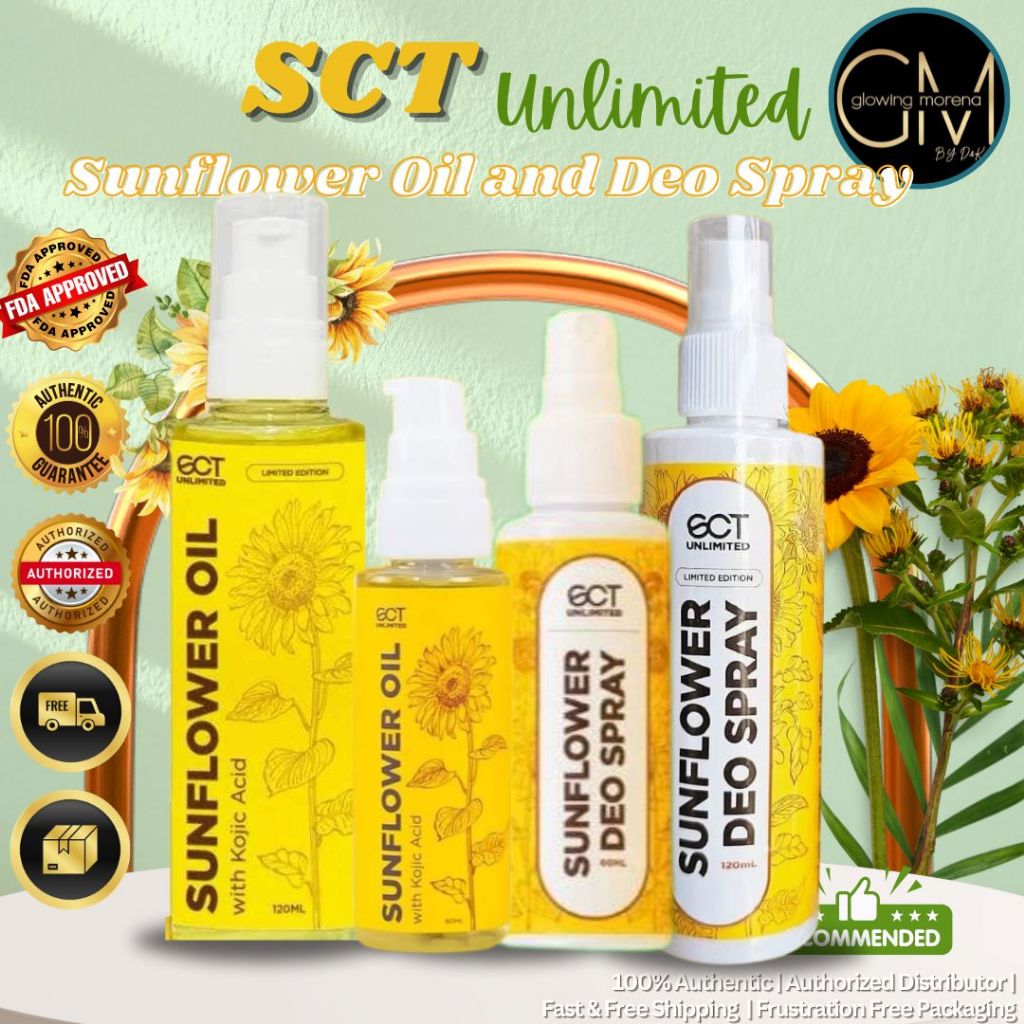 SCT Unlimited Sunflower Deo Spray & Sunflower Oil | Shopee Philippines