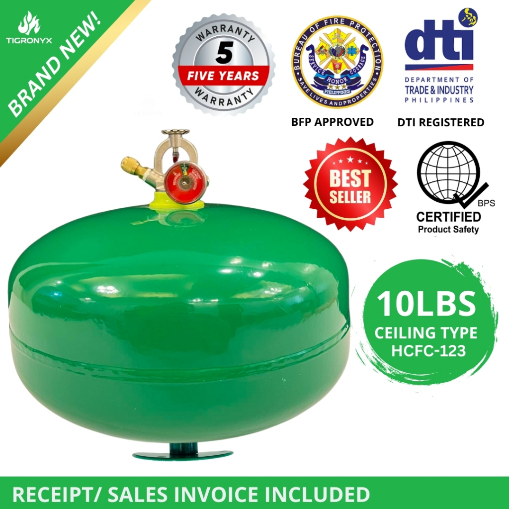 Ceiling Type - HCFC123 Fire Extinguisher 10lbs Automatic Sprinkler ...