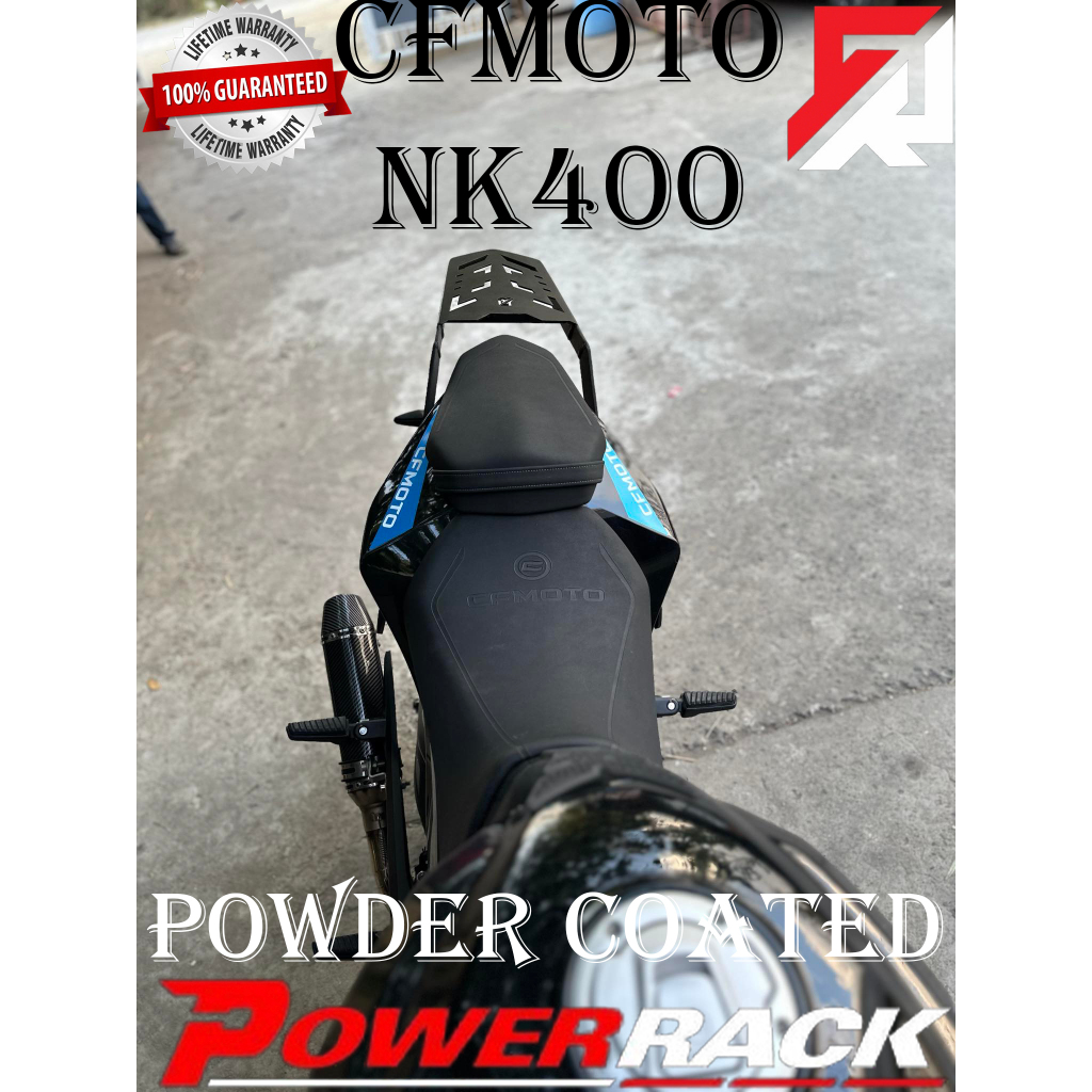CFMOTO NK400 / NK 400 / CNC LASER CUT PLATED TYPE / TOPBOX BRACKET ...
