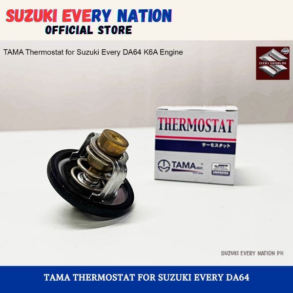 SUZUKI NATION TAMA Thermostat for Suzuki Every DA64 K6A Engine (W44DC ...