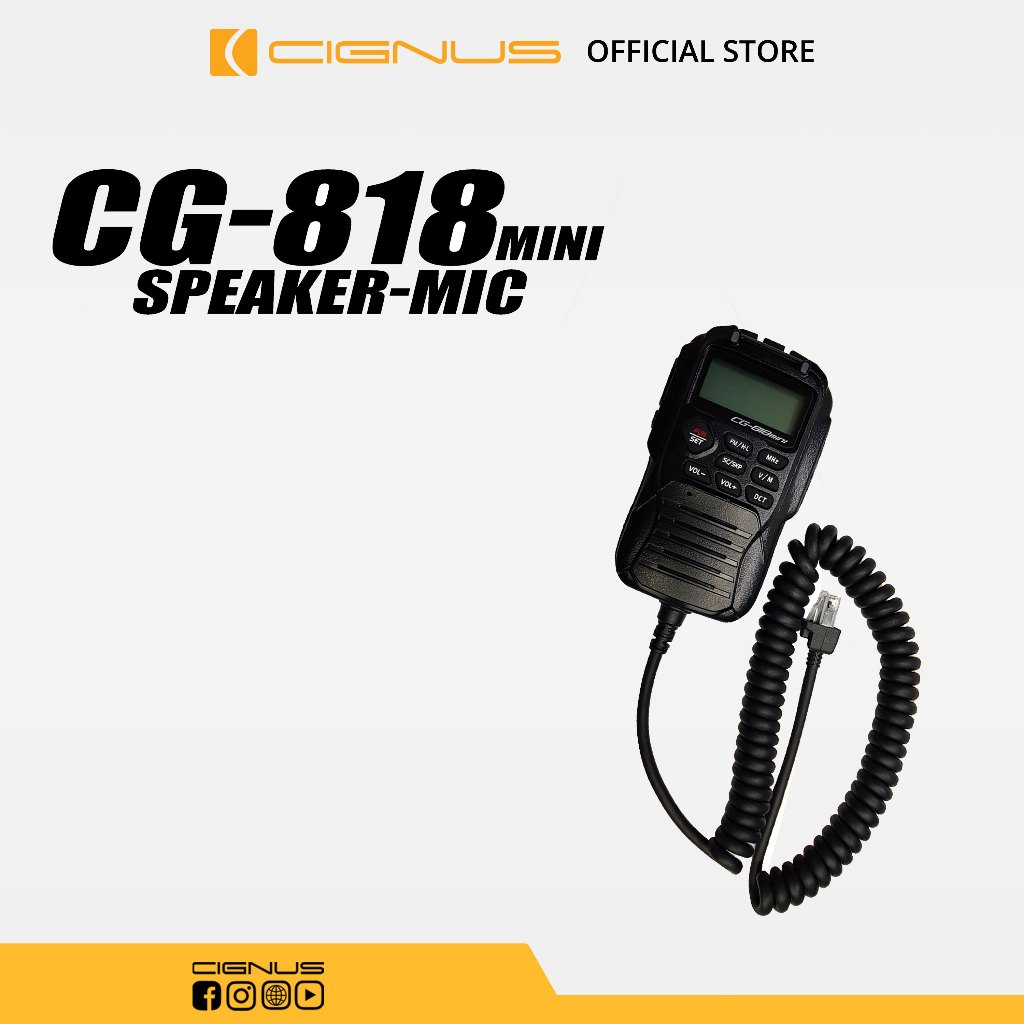 CIGNUS CG-818 MINI Speaker Mic | Shopee Philippines