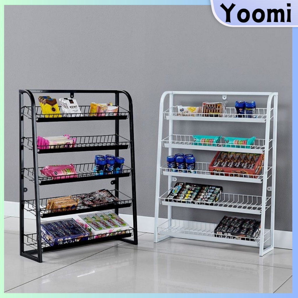 Supermarket Shelves Grocery Organizer Display Rack Wall Hanging Kitchen ...