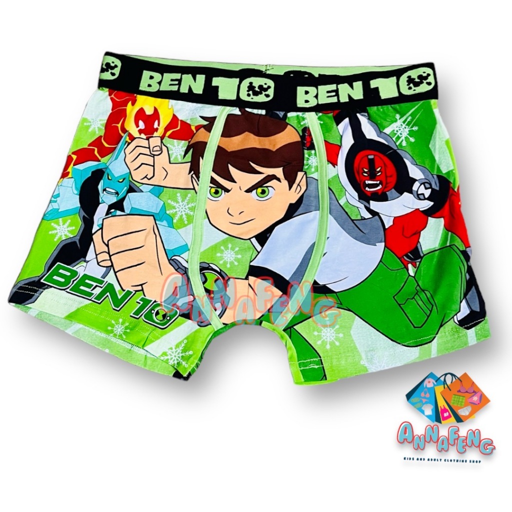 Benten Boxer Brief For Adult Ben10 Ben-10 Boxers Shorts Men Underwear ...