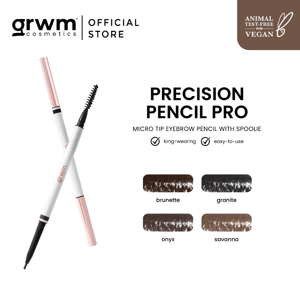 GRWM Cosmetics Precision Pencil Pro Micro Tip Eyebrow Pencil with ...