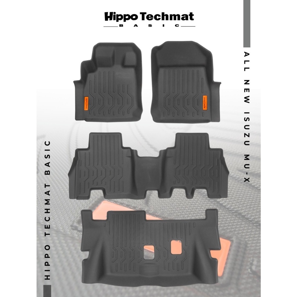 Isuzu MUX 2022 to 2024 Hippo Techmat Deep dish floor matting Thailand Made ( Basic ) | Shopee ...