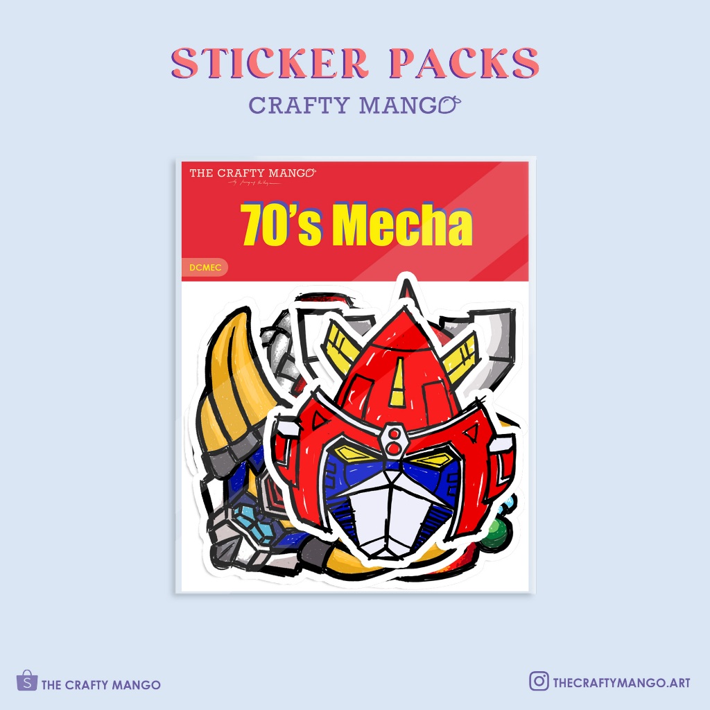 70s Mecha Stickers | waterproof anime Voltes V stickers laptop | DC70S ...