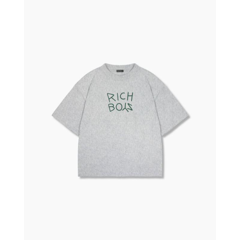 RICHBOYZ PREMIUM BOX TEE UNIVERSITY "Gray" | Shopee Philippines