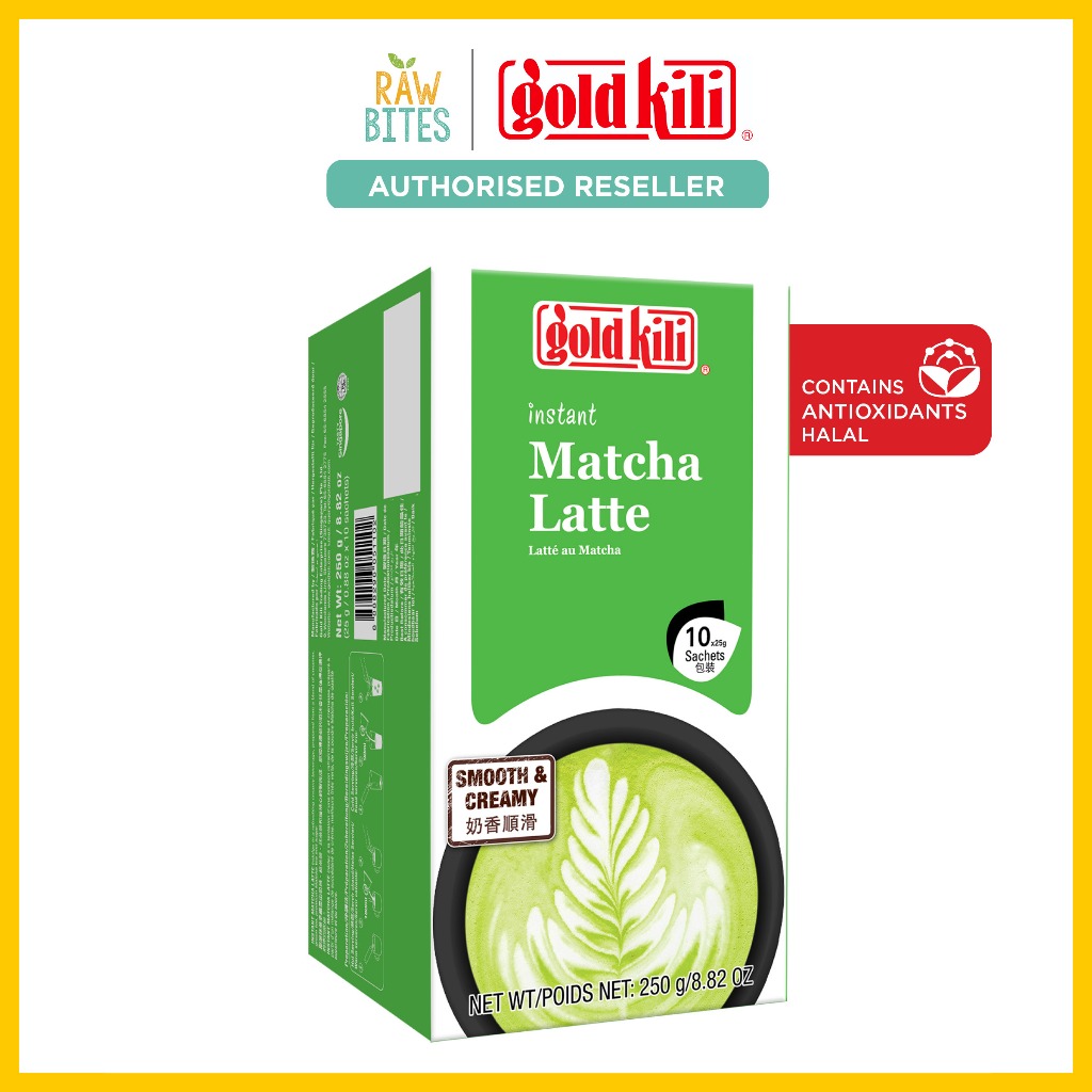 Gold Kili Instant Matcha Latte [25g x 10 sachets] (Contains ...