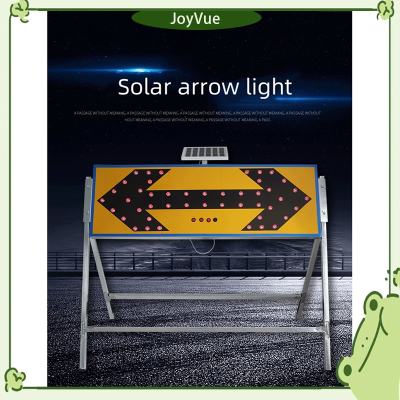 Solar guide sign arrow flashing light LED road reflective construction ...