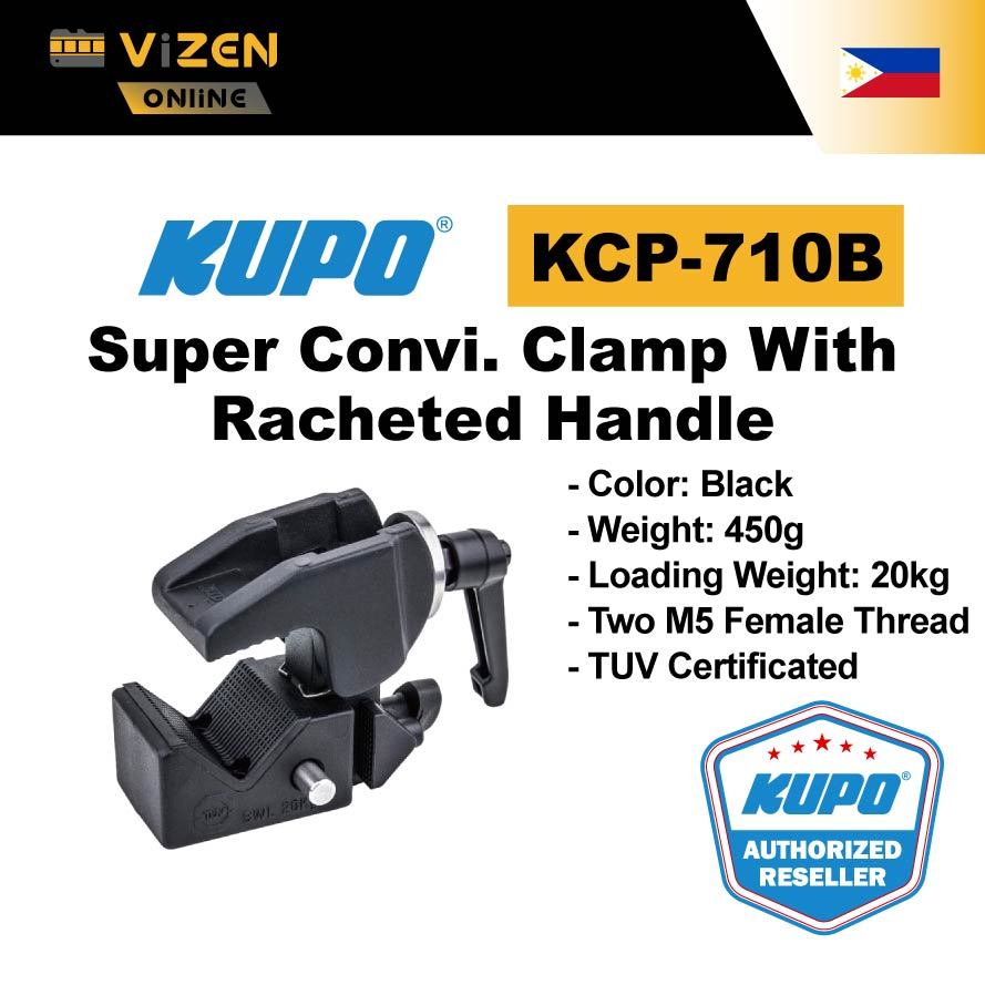 KUPO KCP-710B Super Convi. Clamp With Racheted Handle (Black) | Shopee Philippines