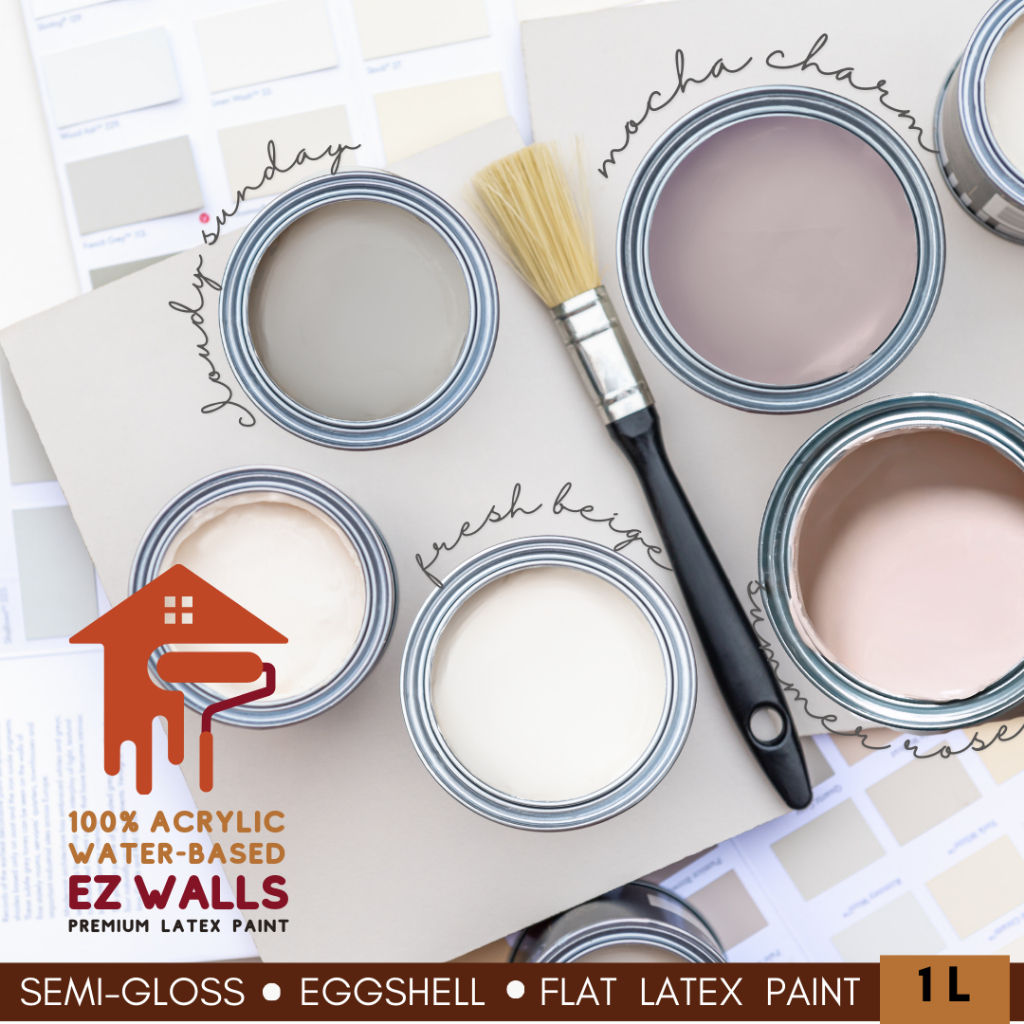 EZ WALL EARTH COLOR 1LITER | PAINT FOR CEMENT / CONCRETE / WALLS ...