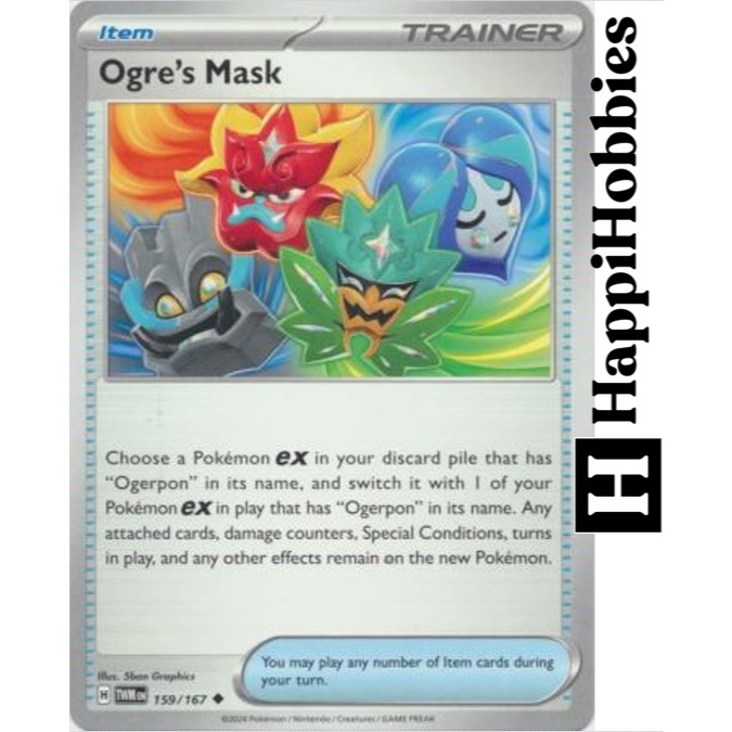 Ogre's Mask - 159/167 - Regular Trainer | POKEMON TCG: Twilight ...