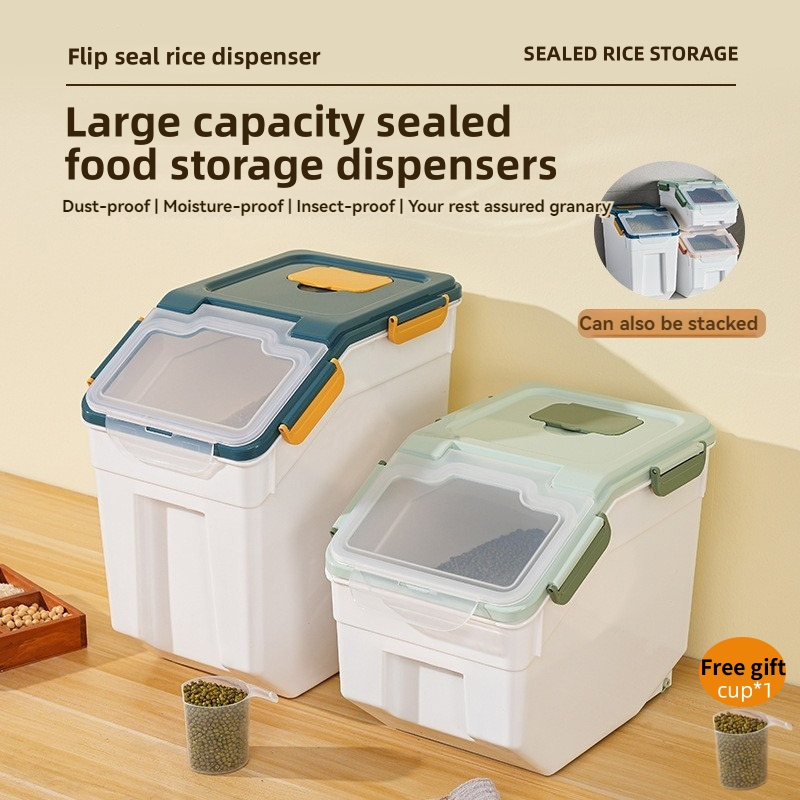 25kg rice storage container rice dispenser 25kilos sale Rice dispenser ...