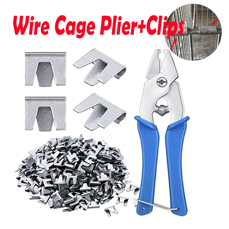 1 wire cage buckle clamp, 100 wire cage clips suitable for chicken, pet ...