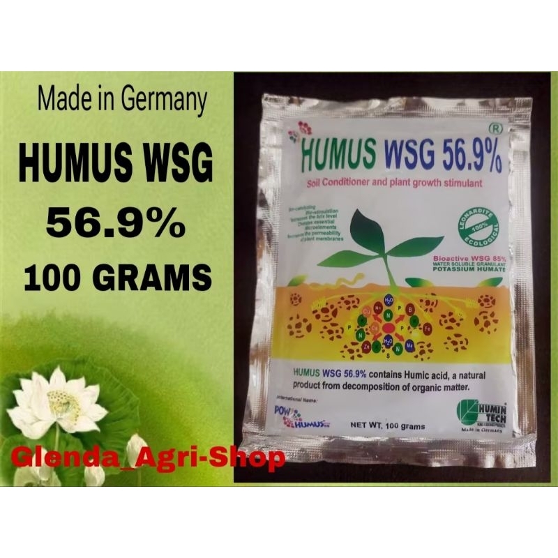 HUMUS WSG SOIL CONDITIONER FERTILIZER - MADE IN GERMANY - 100 GRAM ...