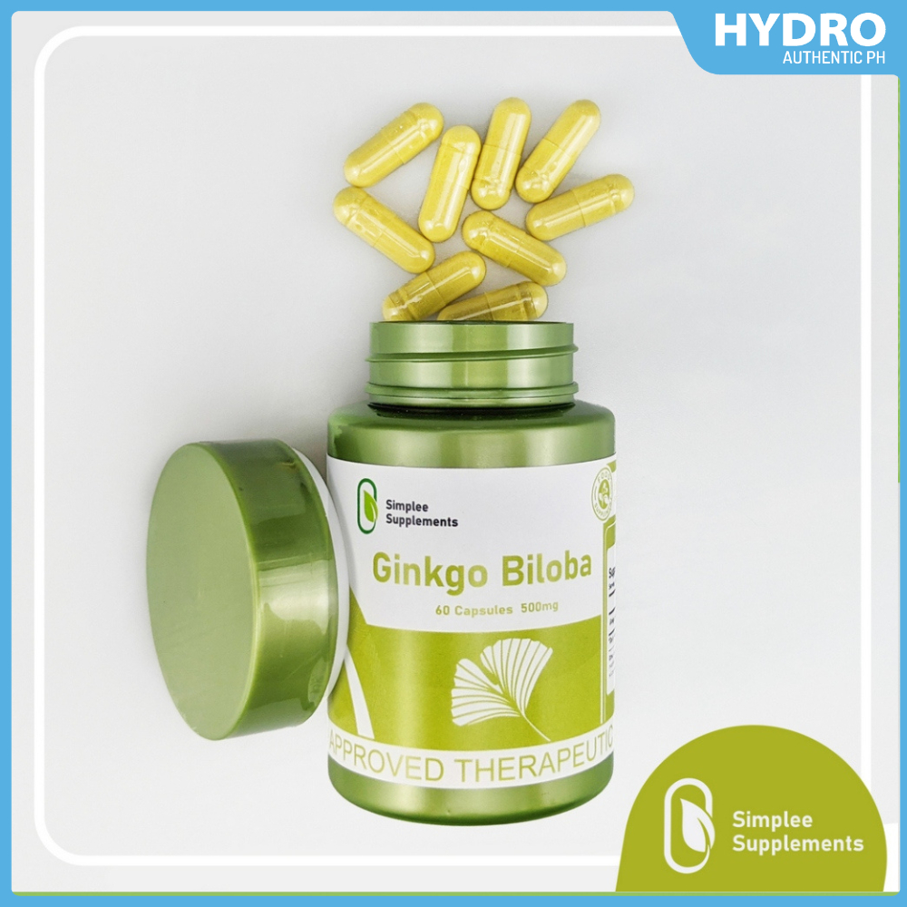 Simplee Ginkgo Biloba Capsule Supplement 60 Capsules 500mg | Shopee ...