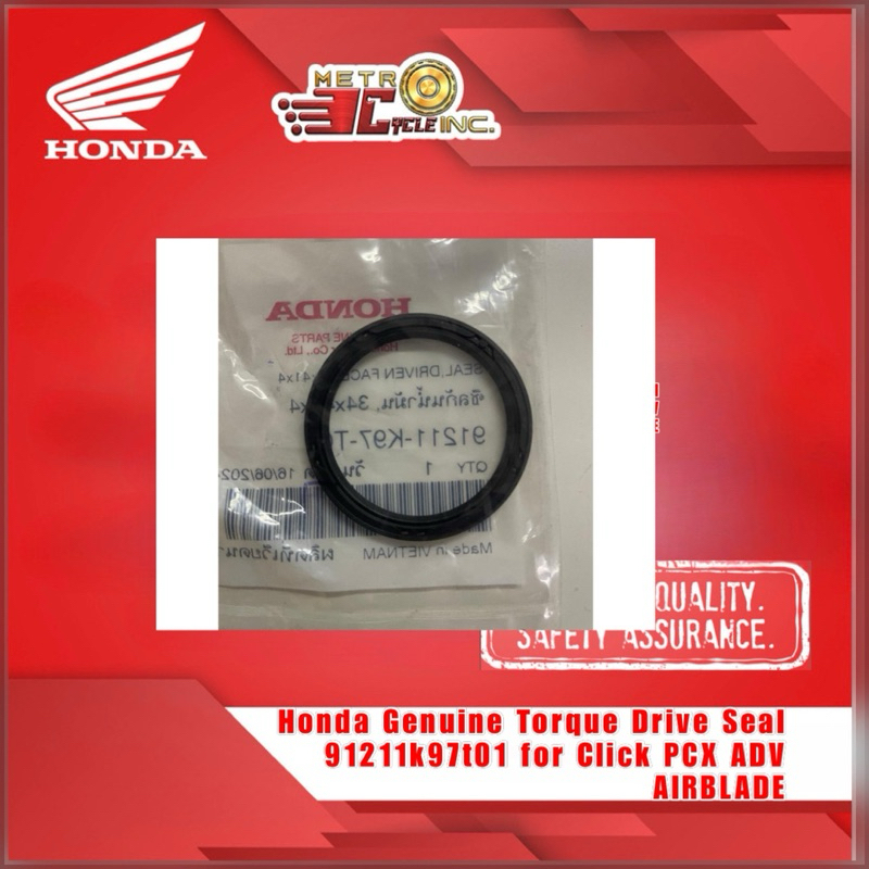Honda Genuine Torque Drive Seal 91211k97t01 for Click PCX ADV AIRBLADE ...