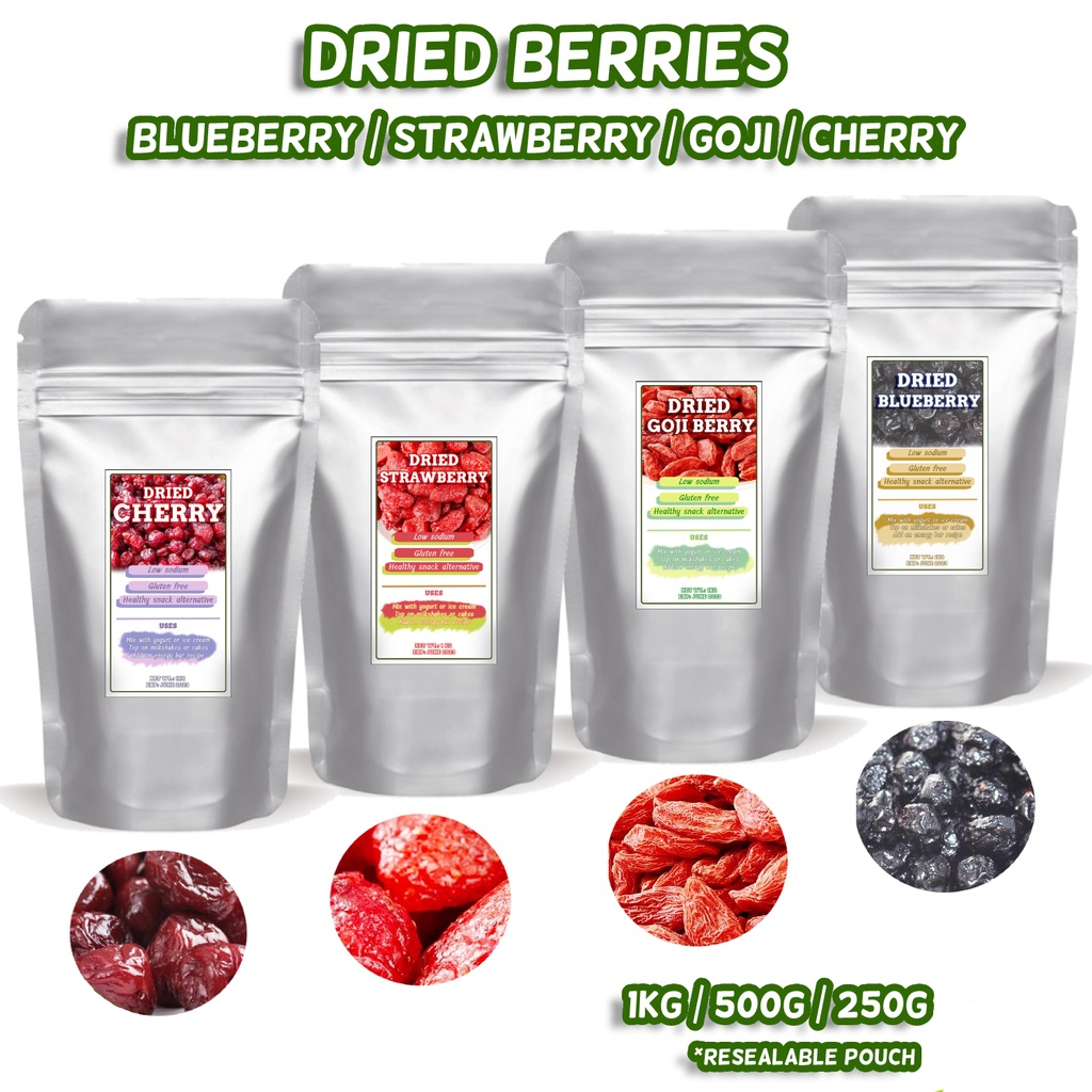 Zenfiber Organiques Dried Fruits - Goji Berry / Blueberry / Strawberry ...