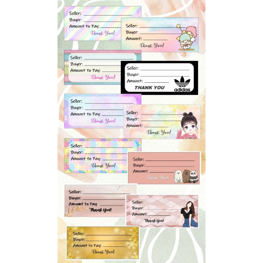 Sticker Seller Tags - 60pcs | Shopee Philippines